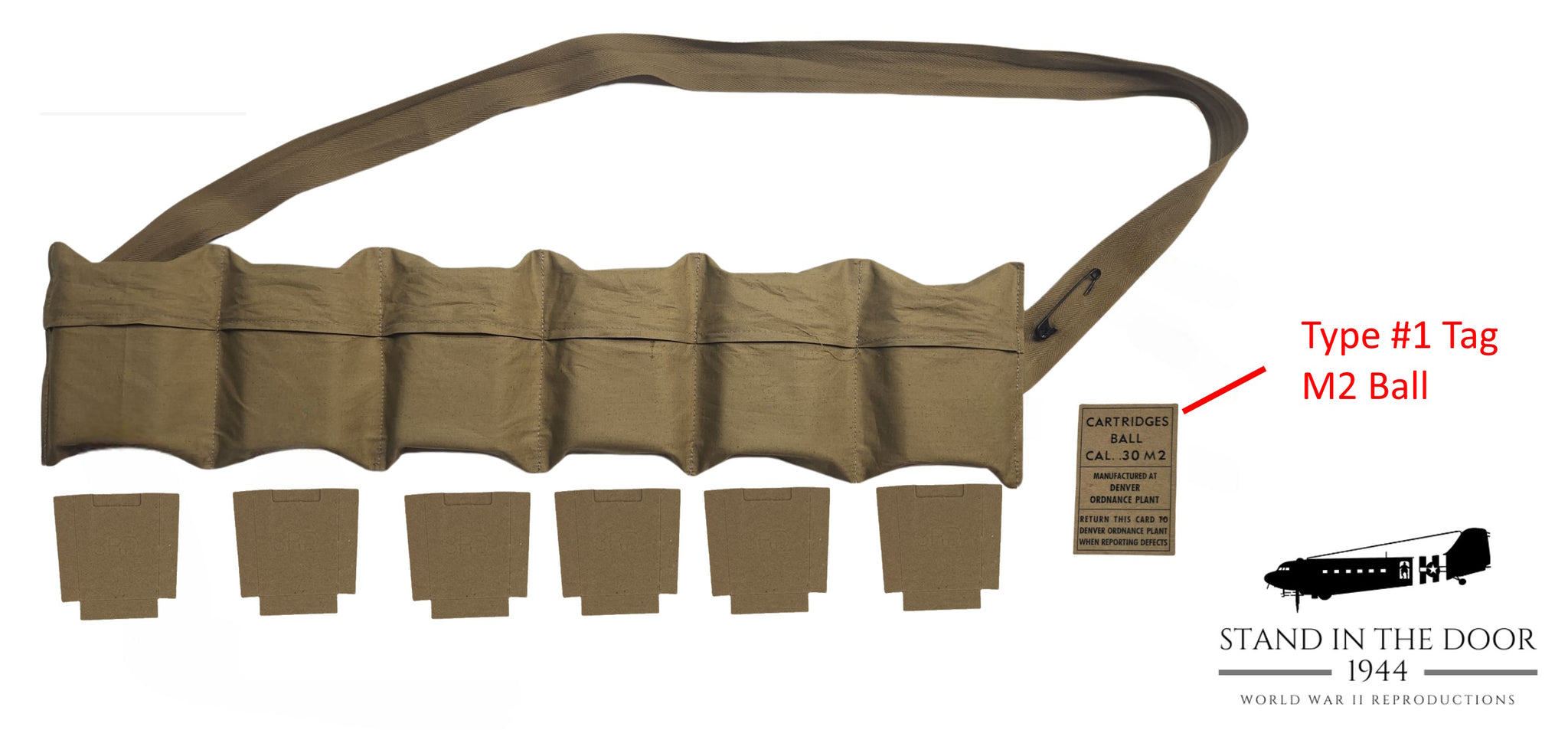 Bandoleer- Original Fabric – Stand In The Door 1944