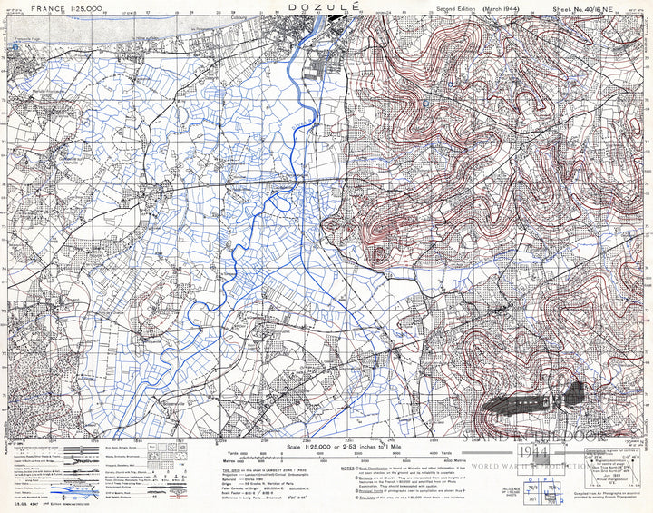 Normandy Maps – Stand In The Door 1944