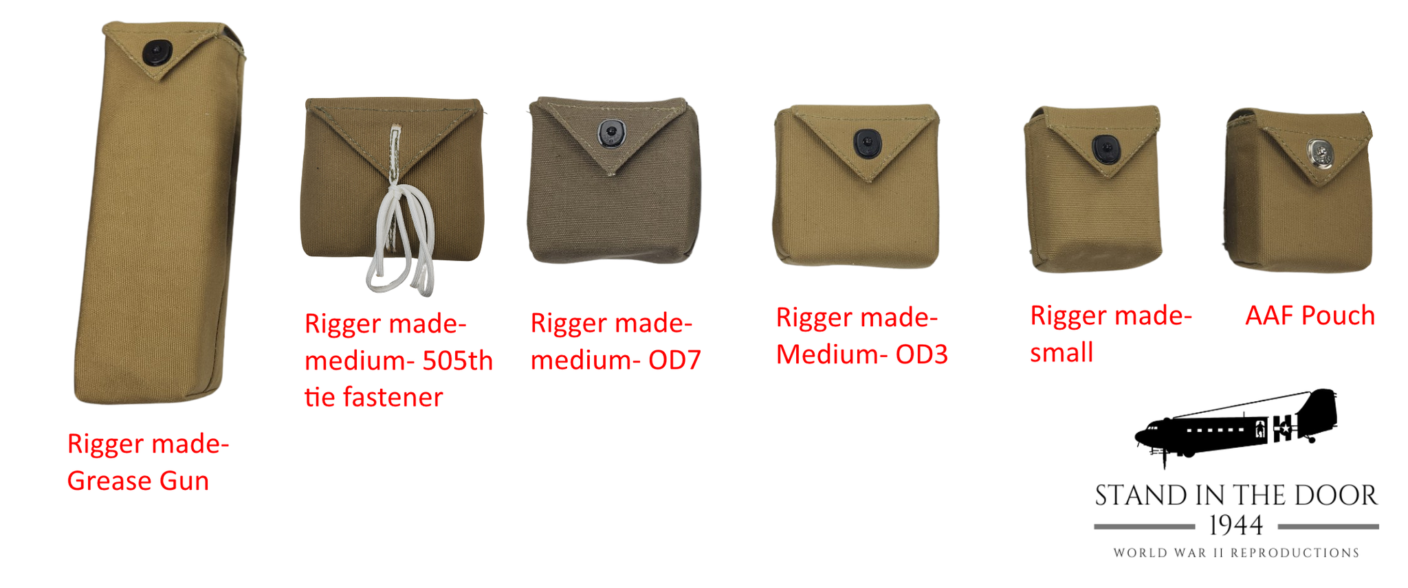 Rigger Pouch- Medium- OD3 – Stand In The Door 1944