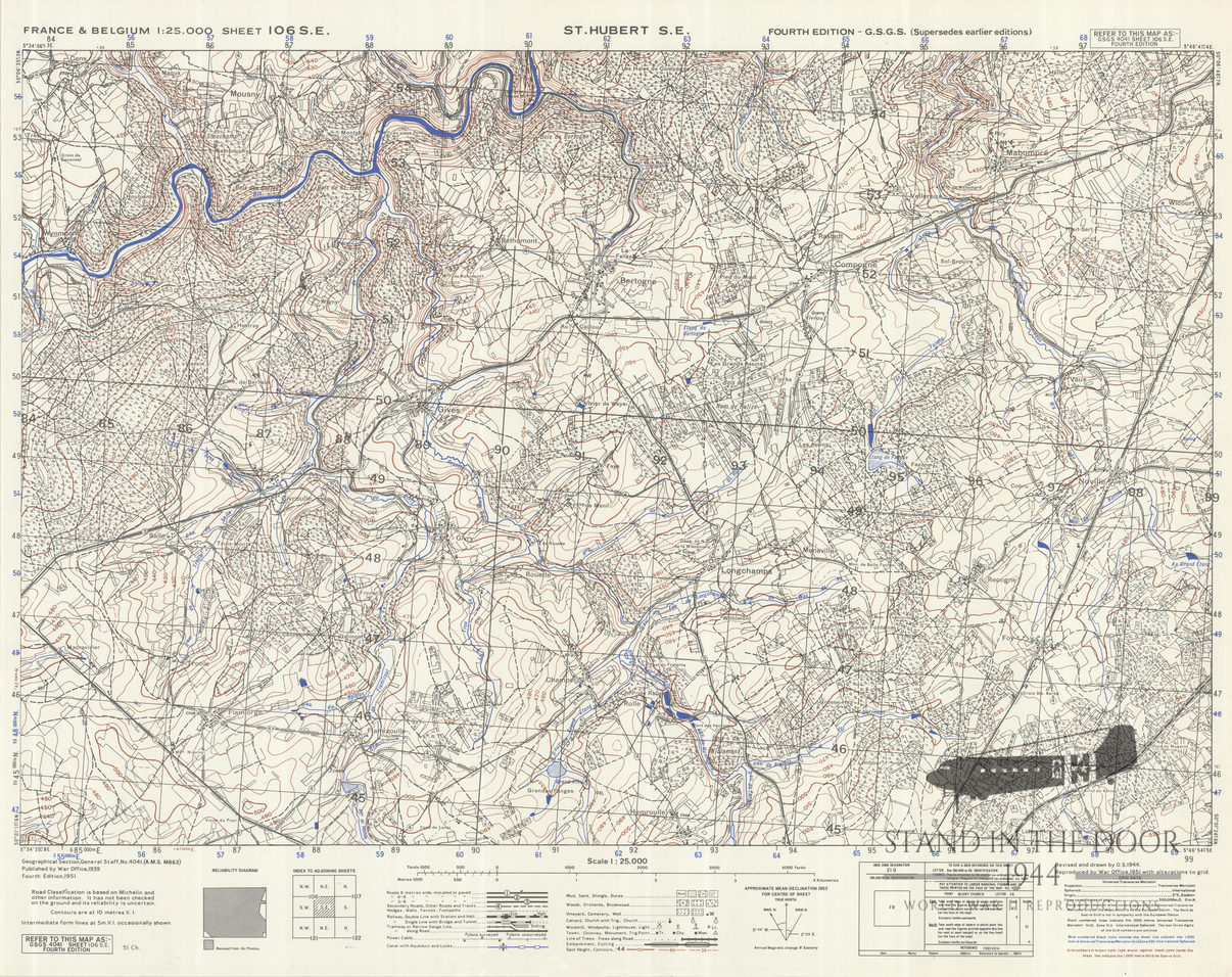 Bastogne Map- St Hubert (Map 31) – Stand In The Door 1944